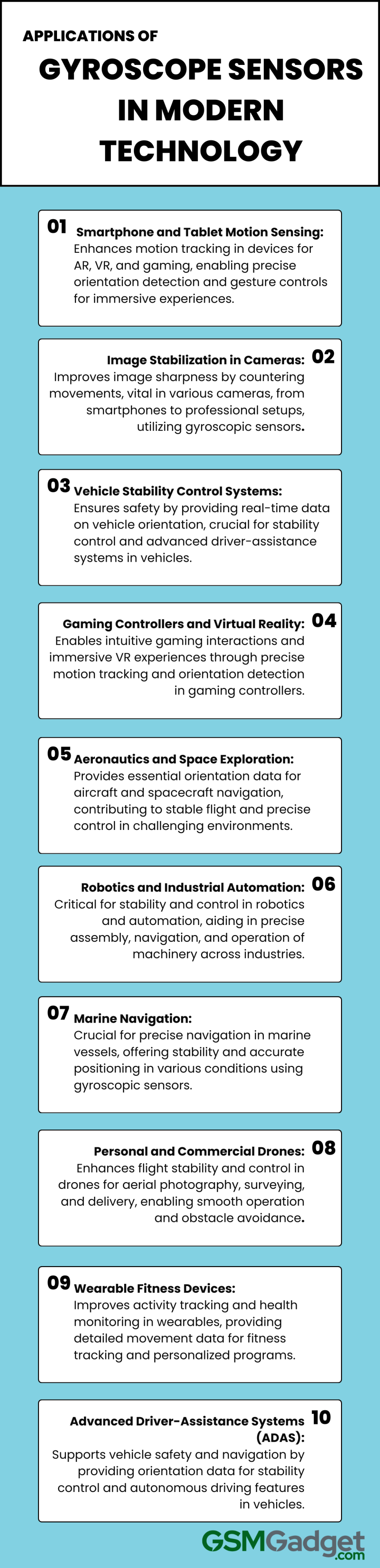 What is Gyroscope Sensor? - GSM Gadget