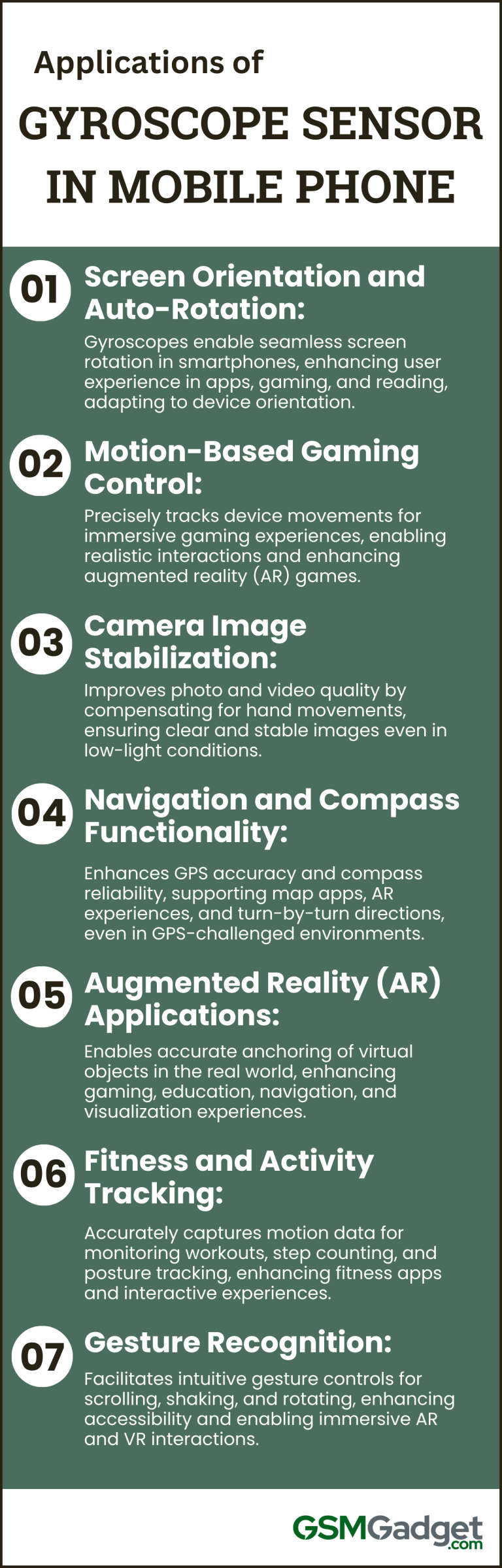 What is Gyroscope Sensor in mobile phone? - GSM Gadget